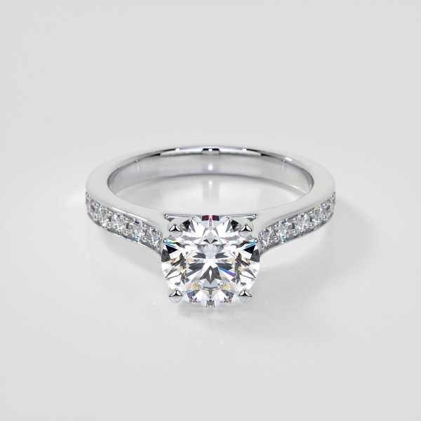 Channel - Cathedral Style With Accents - Engagement Rings